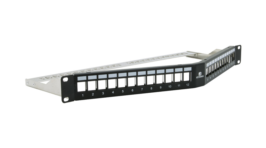 AFL HYPERSCALE 1U 24 portos döntött moduláris patch panel, üres - AFL ...
