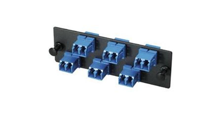 Panduit Opticom LC Fiber Adapter Panel (FAP), 6xLC duplex SM OS2 ...