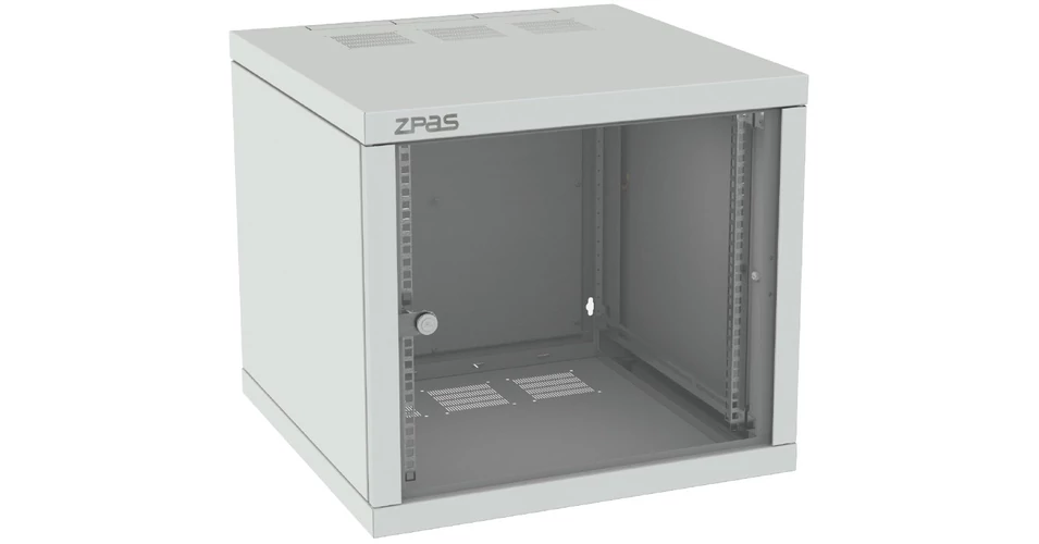 ZPAS zBOX 19 18U magas 600x600 mm high-end egyrészes üvegajtós hálózati ...